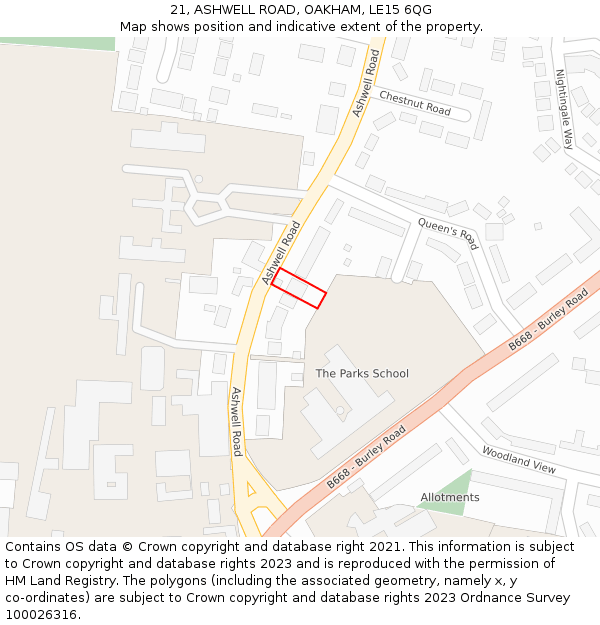 21, ASHWELL ROAD, OAKHAM, LE15 6QG - £450,000