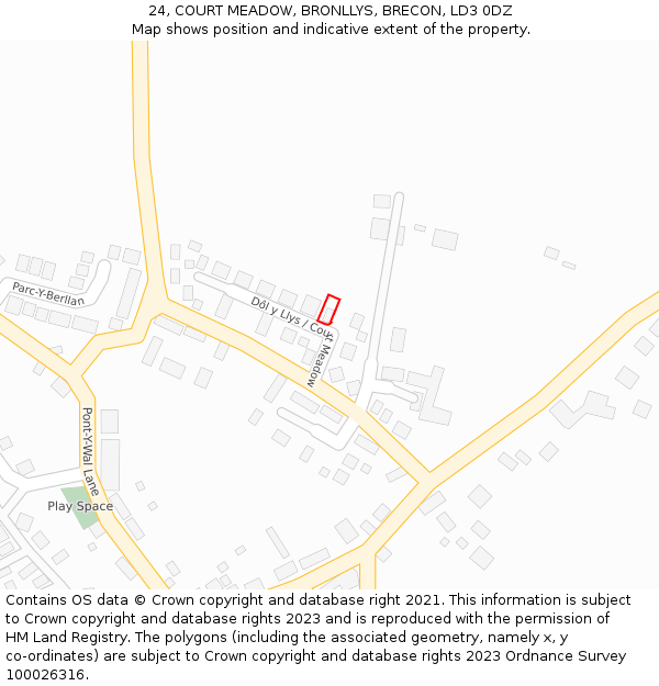 24, COURT MEADOW, BRONLLYS, BRECON, LD3 0DZ - £228,000