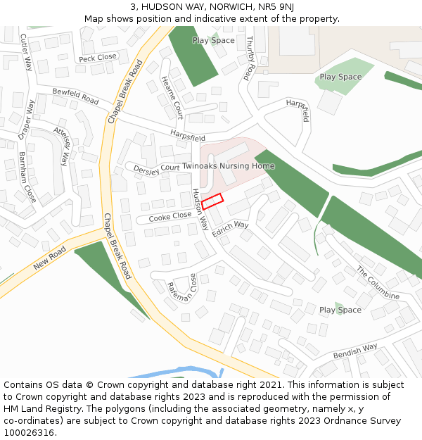 3, HUDSON WAY, NORWICH, NR5 9NJ - £255,000