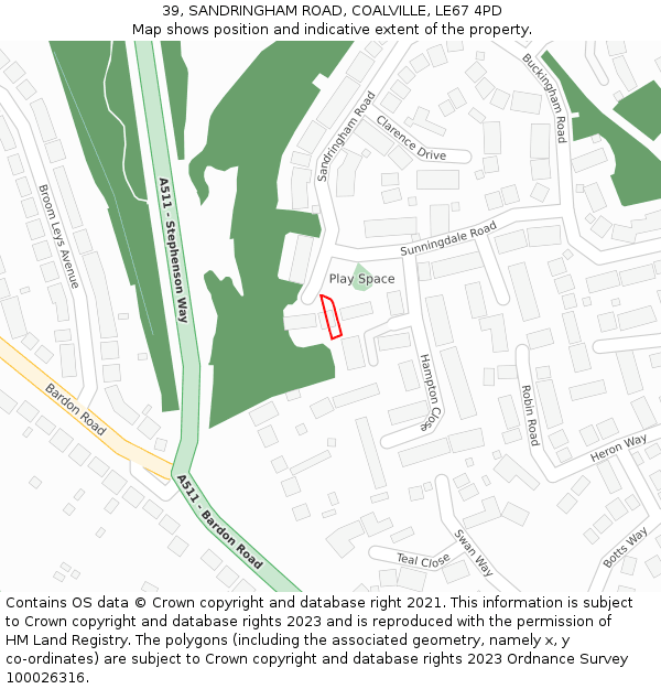 39, SANDRINGHAM ROAD, COALVILLE, LE67 4PD - £174,950