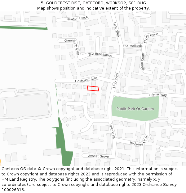 5, GOLDCREST RISE, GATEFORD, WORKSOP, S81 8UG - £195,000