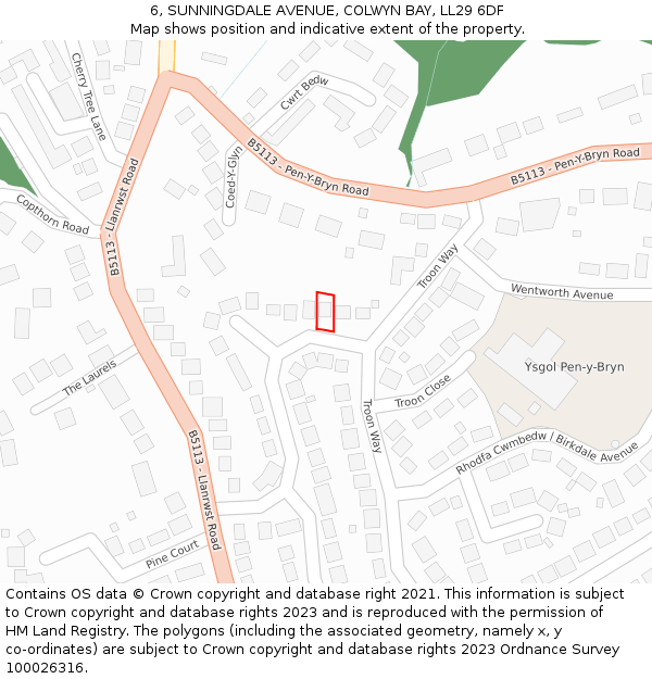 6, SUNNINGDALE AVENUE, COLWYN BAY, LL29 6DF - £305,300