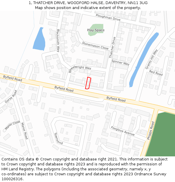 1, THATCHER DRIVE, WOODFORD HALSE, DAVENTRY, NN11 3UG - £270,000