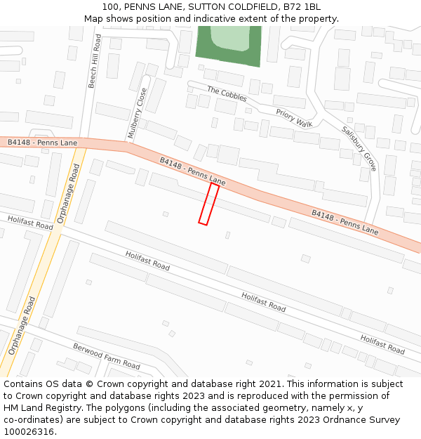 100, PENNS LANE, SUTTON COLDFIELD, B72 1BL - £475,000