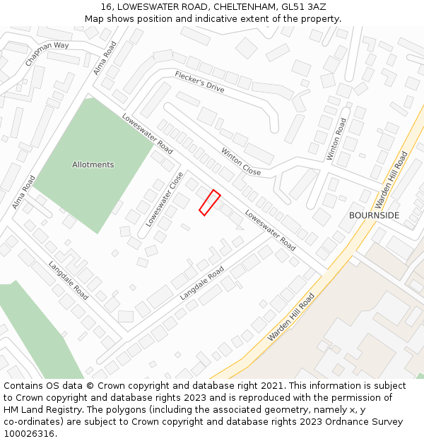 16, LOWESWATER ROAD, CHELTENHAM, GL51 3AZ - £280,000