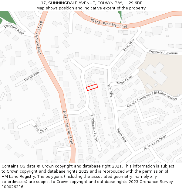 17, SUNNINGDALE AVENUE, COLWYN BAY, LL29 6DF - £160,000