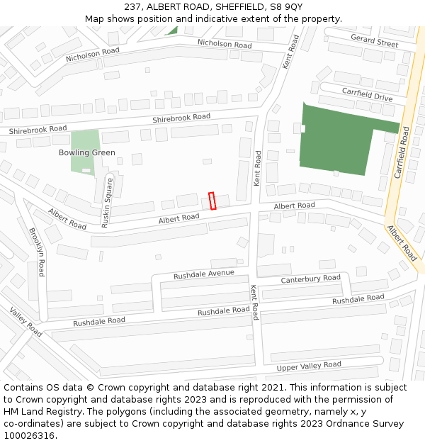 237, ALBERT ROAD, SHEFFIELD, S8 9QY - £123,000
