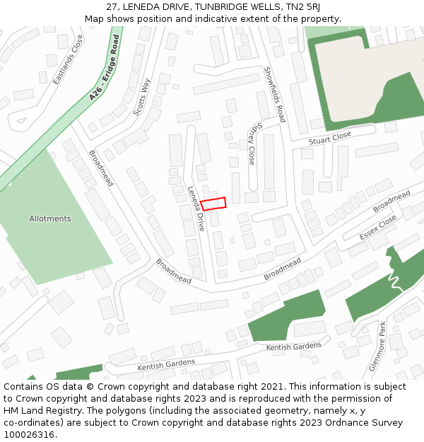 27, LENEDA DRIVE, TUNBRIDGE WELLS, TN2 5RJ - £385,000