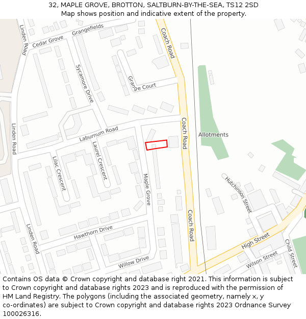 32, MAPLE GROVE, BROTTON, SALTBURN-BY-THE-SEA, TS12 2SD - £85,000