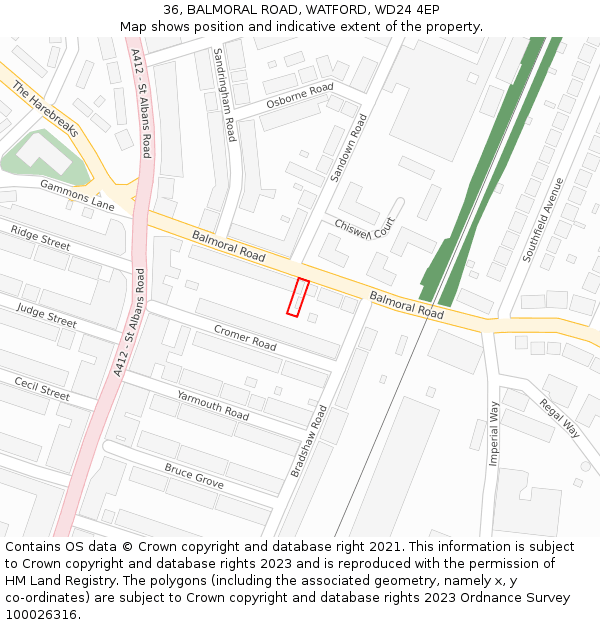 36, BALMORAL ROAD, WATFORD, WD24 4EP - £432,000