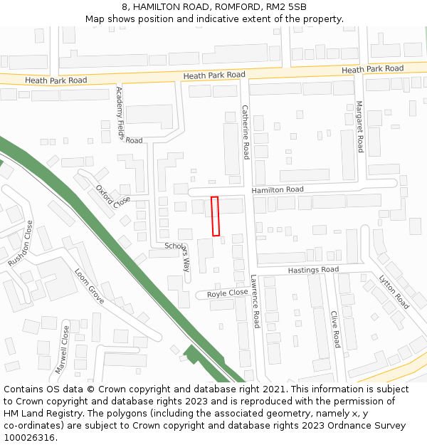 8, HAMILTON ROAD, ROMFORD, RM2 5SB - £260,000
