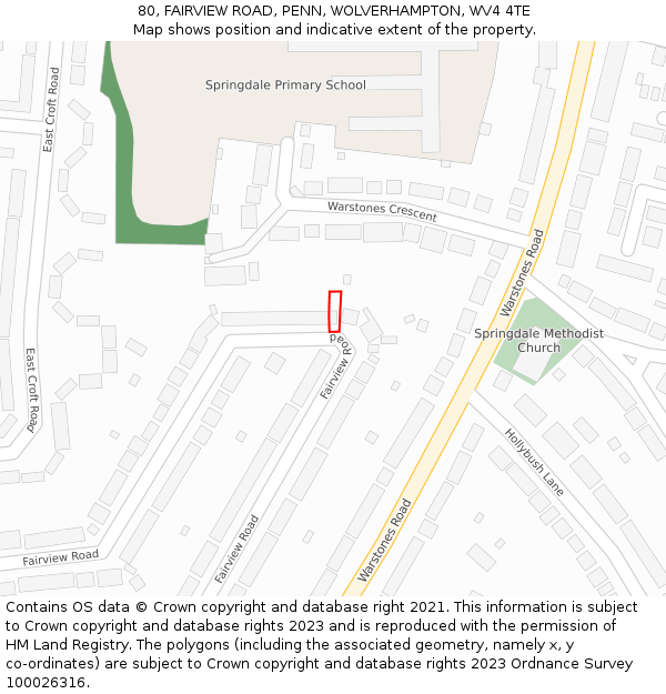 80, FAIRVIEW ROAD, PENN, WOLVERHAMPTON, WV4 4TE - £108,000