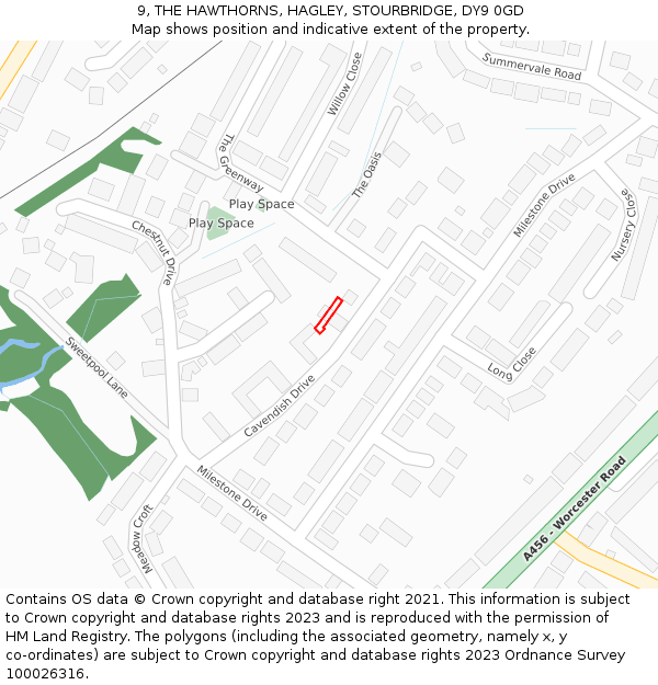 9, THE HAWTHORNS, HAGLEY, STOURBRIDGE, DY9 0GD - £146,000