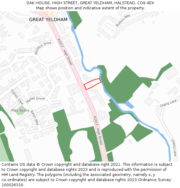 OAK HOUSE, HIGH STREET, GREAT YELDHAM, HALSTEAD, CO9 4EX - £425,000