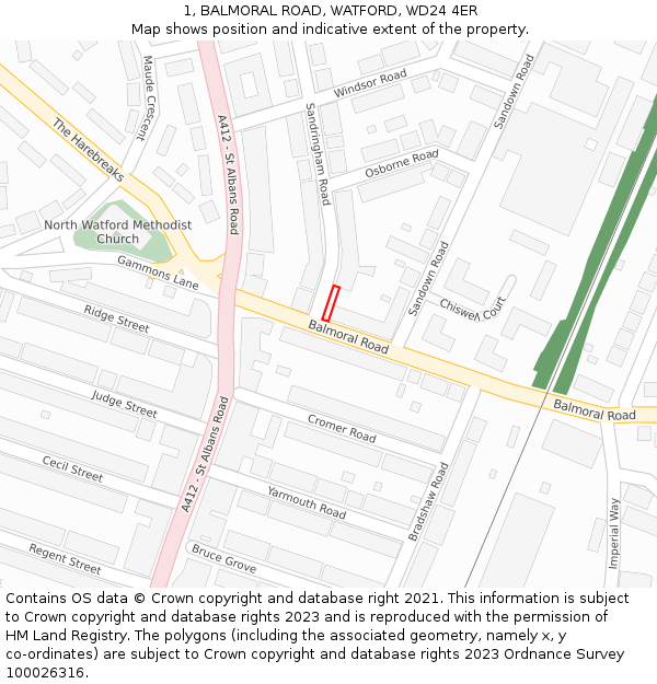 1, BALMORAL ROAD, WATFORD, WD24 4ER - £368,000