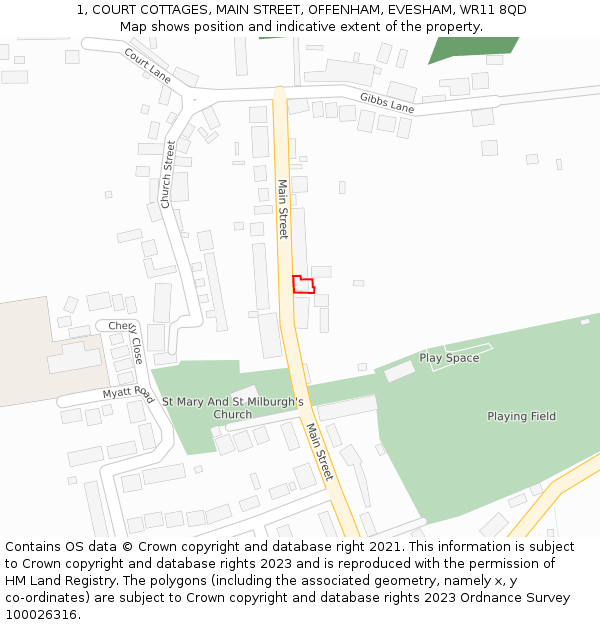 1, COURT COTTAGES, MAIN STREET, OFFENHAM, EVESHAM, WR11 8QD - £184,000