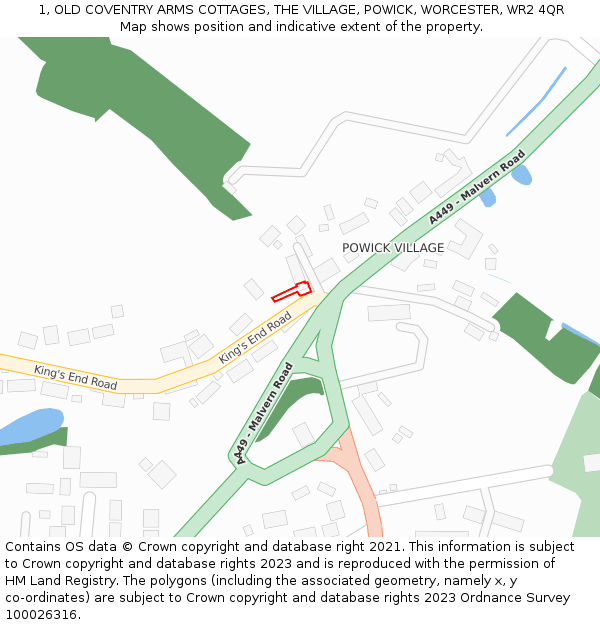 1, OLD COVENTRY ARMS COTTAGES, THE VILLAGE, POWICK, WORCESTER, WR2 4QR ...