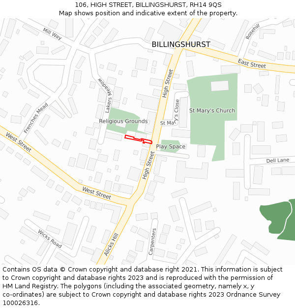 106, HIGH STREET, BILLINGSHURST, RH14 9QS - £265,000