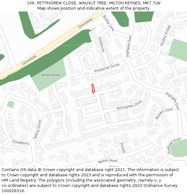 106, PETTINGREW CLOSE, WALNUT TREE, MILTON KEYNES, MK7 7LW - £173,500