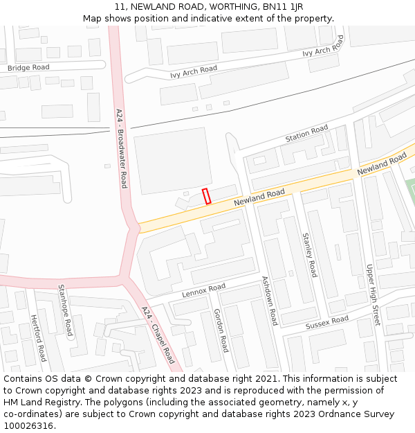 11, NEWLAND ROAD, WORTHING, BN11 1JR - £293,000