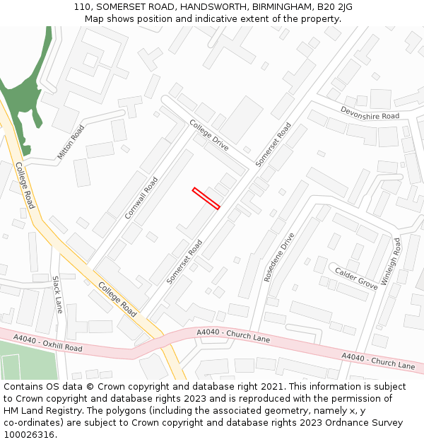 110, SOMERSET ROAD, HANDSWORTH, BIRMINGHAM, B20 2JG - £152,000