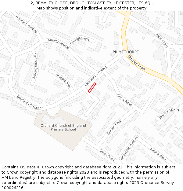 2, BRAMLEY CLOSE, BROUGHTON ASTLEY, LEICESTER, LE9 6QU - £122,500