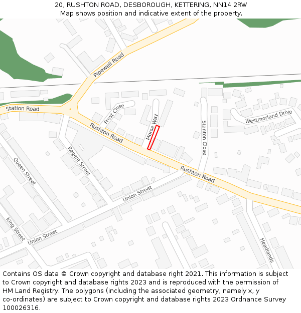 20, RUSHTON ROAD, DESBOROUGH, KETTERING, NN14 2RW - £220,000