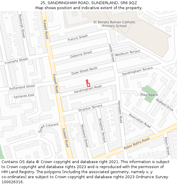 25, SANDRINGHAM ROAD, SUNDERLAND, SR6 9QZ - £75,000