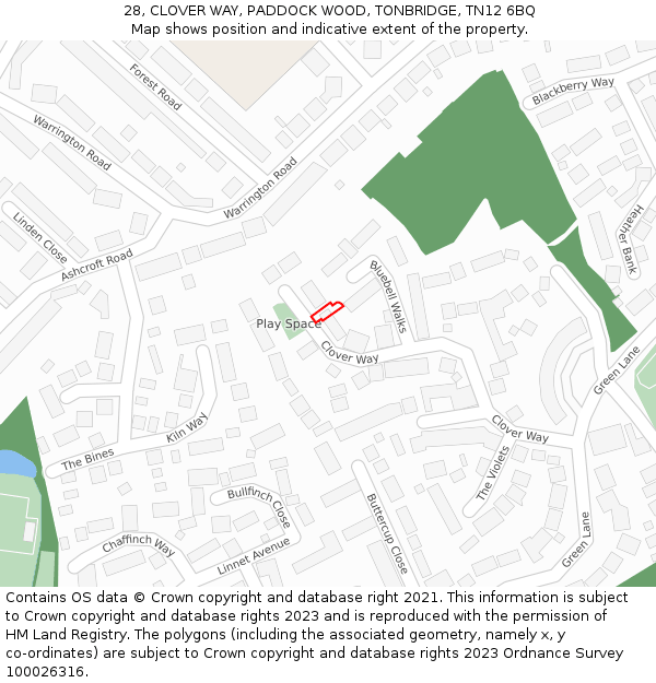 28, CLOVER WAY, PADDOCK WOOD, TONBRIDGE, TN12 6BQ - £332,500