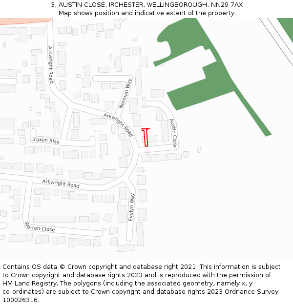 3, AUSTIN CLOSE, IRCHESTER, WELLINGBOROUGH, NN29 7AX - £155,000