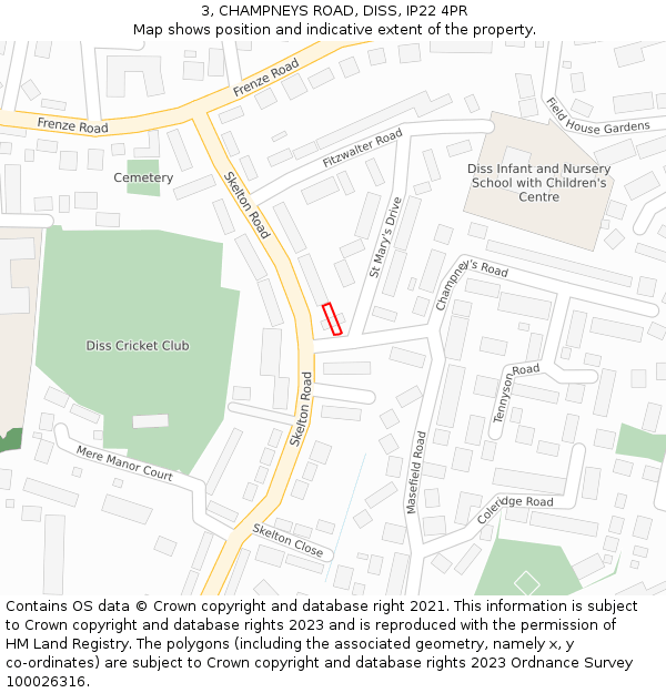 3, CHAMPNEYS ROAD, DISS, IP22 4PR - £220,000