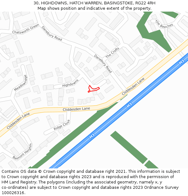 30, HIGHDOWNS, HATCH WARREN, BASINGSTOKE, RG22 4RH - £192,000