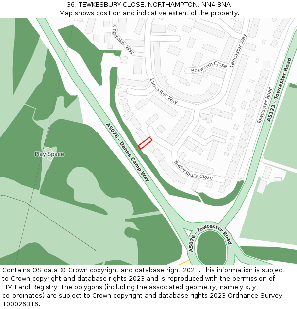 36, TEWKESBURY CLOSE, NORTHAMPTON, NN4 8NA - £274,995