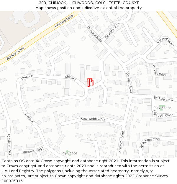 393, CHINOOK, HIGHWOODS, COLCHESTER, CO4 9XT - £245,000