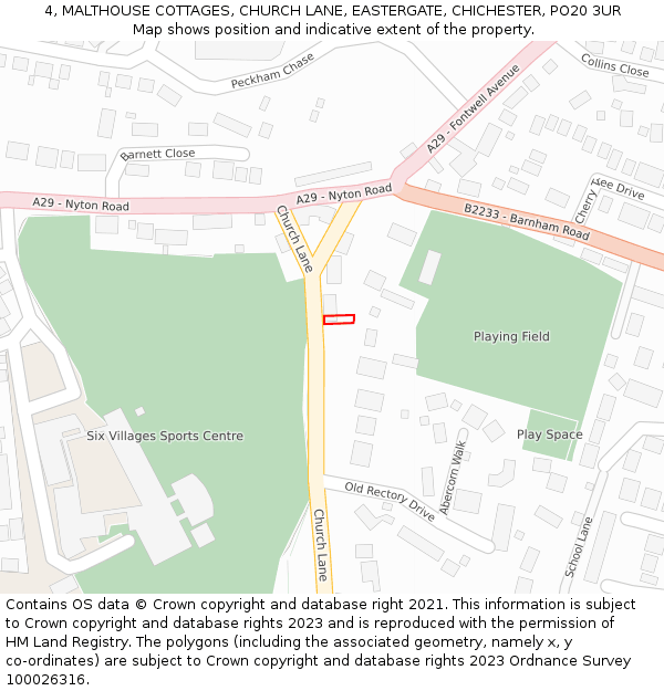 4, MALTHOUSE COTTAGES, CHURCH LANE, EASTERGATE, CHICHESTER, PO20 3UR ...