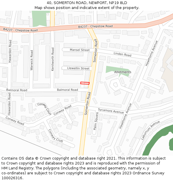 40, SOMERTON ROAD, NEWPORT, NP19 8LD - £116,500