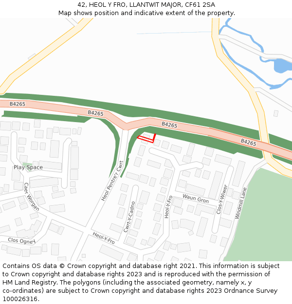 42, HEOL Y FRO, LLANTWIT MAJOR, CF61 2SA - £56,000