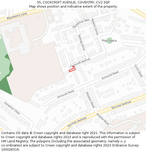 55, COCKCROFT AVENUE, COVENTRY, CV2 3QP - £194,000