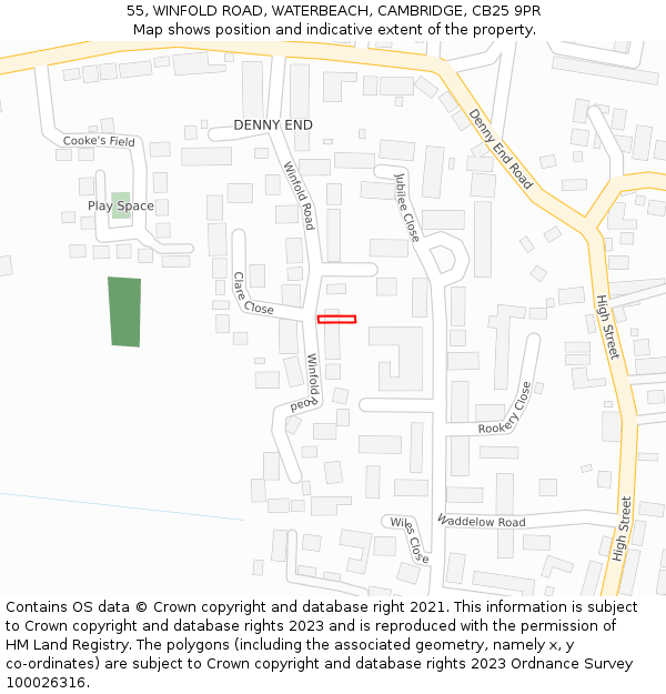 55, WINFOLD ROAD, WATERBEACH, CAMBRIDGE, CB25 9PR - £310,000