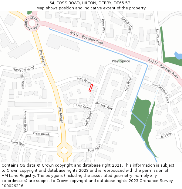 64, FOSS ROAD, HILTON, DERBY, DE65 5BH - £137,500