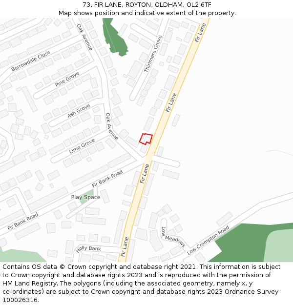 73, FIR LANE, ROYTON, OLDHAM, OL2 6TF - £123,000