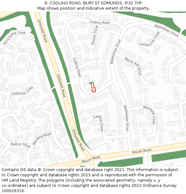 8, CODLING ROAD, BURY ST EDMUNDS, IP32 7HF - £220,000