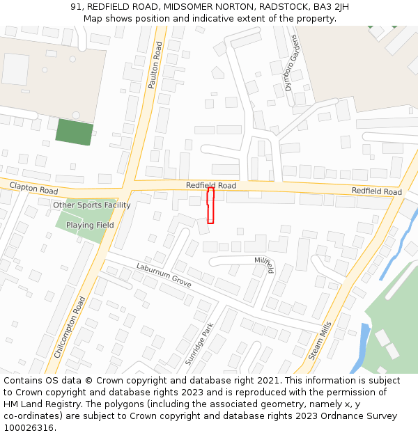 91, REDFIELD ROAD, MIDSOMER NORTON, RADSTOCK, BA3 2JH - £167,000
