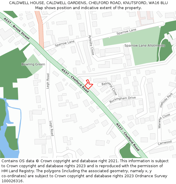 CALDWELL HOUSE, CALDWELL GARDENS, CHELFORD ROAD, KNUTSFORD, WA16 8LU ...