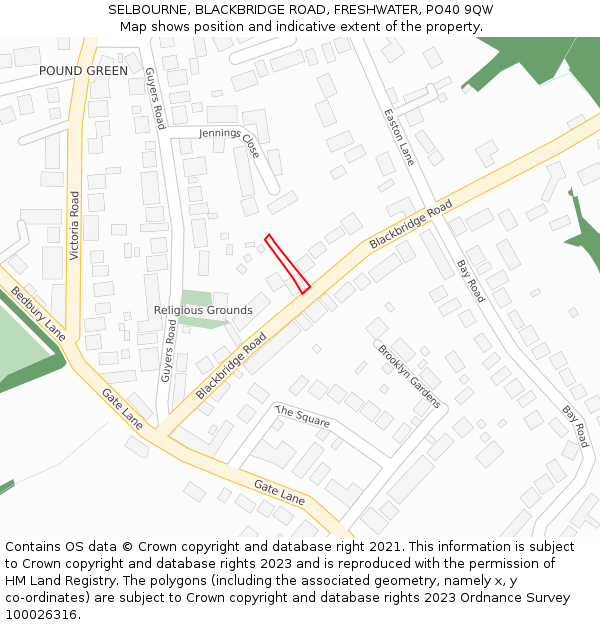 SELBOURNE, BLACKBRIDGE ROAD, FRESHWATER, PO40 9QW - £330,000