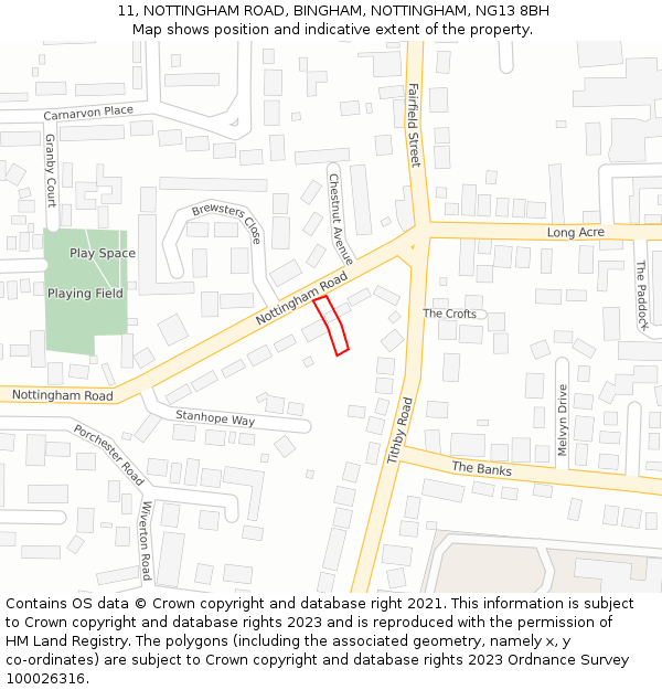 11, NOTTINGHAM ROAD, BINGHAM, NOTTINGHAM, NG13 8BH - £327,500
