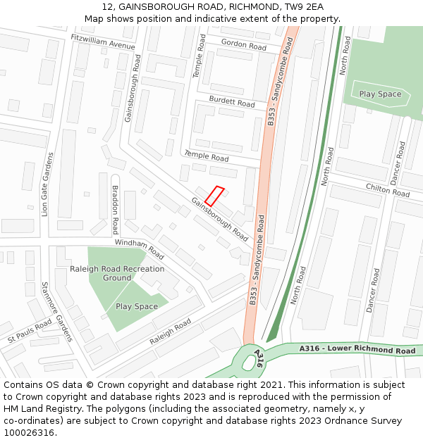 12, GAINSBOROUGH ROAD, RICHMOND, TW9 2EA - £970,000