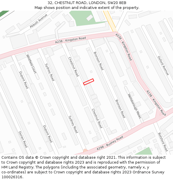 32, CHESTNUT ROAD, LONDON, SW20 8EB - £395,000