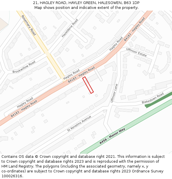 21, HAGLEY ROAD, HAYLEY GREEN, HALESOWEN, B63 1DP - £212,950