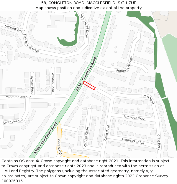 58, CONGLETON ROAD, MACCLESFIELD, SK11 7UE - £275,000